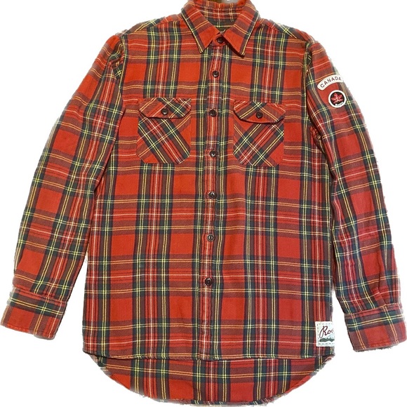 Roots | Tops | Rare Canada Roots Outdoors Flannel Shacket ...